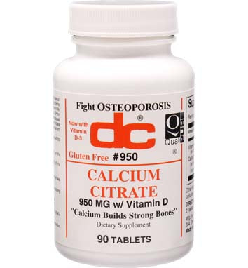 Calcium Citrate 950mg/ Vit D 90 Tablets – The Natural Life
